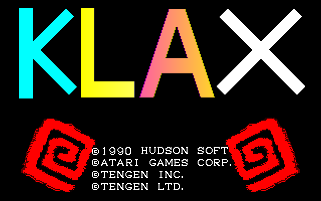 Screenshot of Klax (PC-88, 1990) - MobyGames
