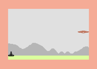 Screenshot of Word Invaders (Commodore 64, 1982) - MobyGames