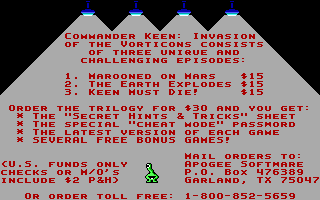 Screenshot of Commander Keen: Invasion of the Vorticons (DOS, 1991 ...