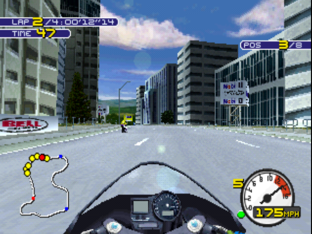 Screenshot of Moto Racer 2 (PlayStation, 1998) - MobyGames