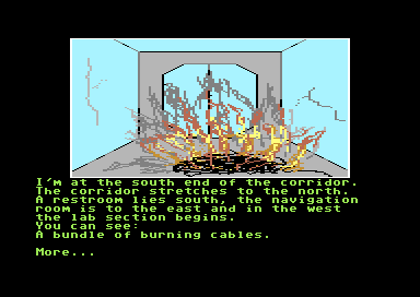 Screenshot of Frankie Crashed on Jupiter (Commodore 64, 1985) - MobyGames