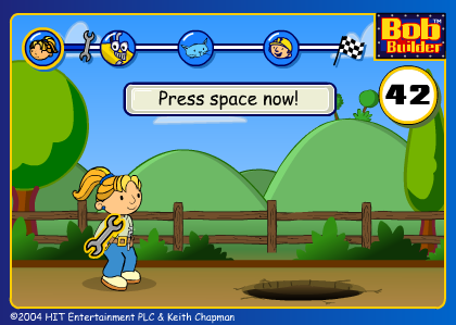 Screenshot of Bob the Builder: Relay Race (Browser, 2004) - MobyGames