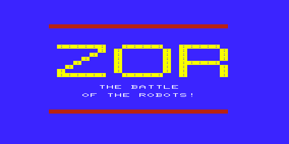 Screenshot of Zor (VIC-20, 1982) - MobyGames