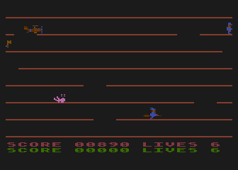 Screenshot of Jumping Jack (Atari 8-bit, 1983) - MobyGames