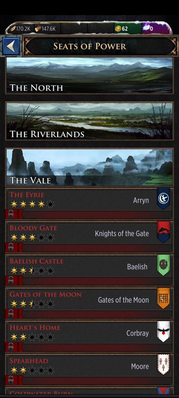 Screenshot of Game of Thrones: Conquest (Android, 2017) - MobyGames