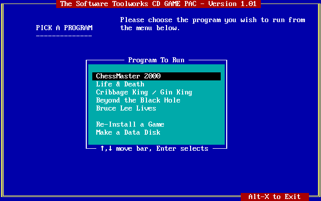 The Software Toolworks CD Game Pack (1989) - MobyGames