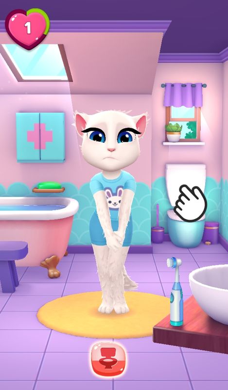 Screenshot of My Talking Angela 2 (Android, 2021) - MobyGames
