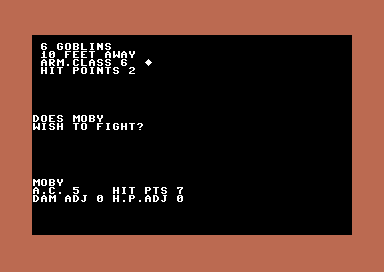 Screenshot of Dungeons of Death (Commodore 64, 1983) - MobyGames