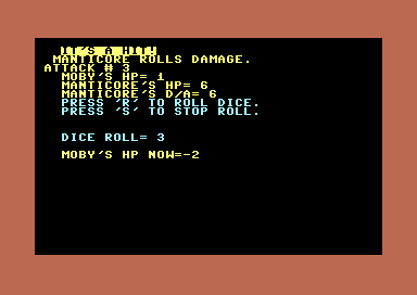 Screenshot of Monsters & Magic (Commodore 64, 1983) - MobyGames