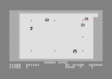 Screenshot of Ghost Mansion III (Commodore 64, 1985) - MobyGames