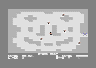 Screenshot of Ghost Mansion III (Commodore 64, 1985) - MobyGames