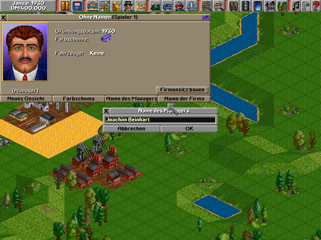 Screenshot of Transport Tycoon (DOS, 1994) - MobyGames