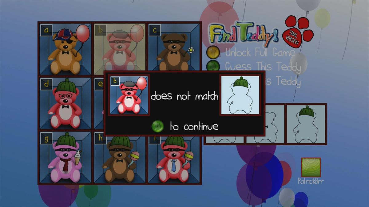 Screenshot of Find Teddy! (Xbox 360, 2009) - MobyGames