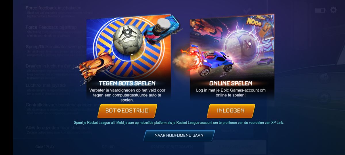 Screenshot of Rocket League: Sideswipe (Android, 2021) - MobyGames