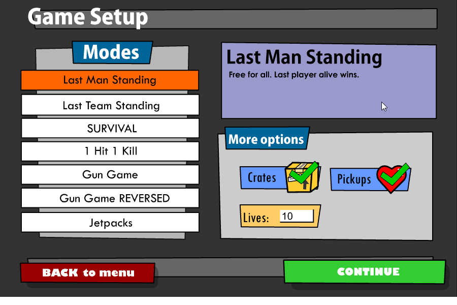 Screenshot of Gun Mayhem 2: More Mayhem (Browser, 2012) - MobyGames