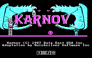 Screenshot of Karnov (DOS, 1987) - MobyGames