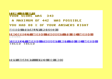 Screenshot of English Invaders (Commodore 64, 1982) - MobyGames