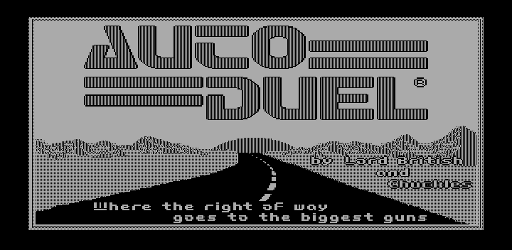 Screenshot of AutoDuel (DOS, 1986) - MobyGames