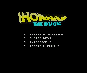 Screenshot of Howard the Duck (ZX Spectrum, 1986) - MobyGames