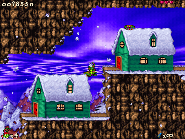 Screenshot of Jazz Jackrabbit 2: Holiday Hare 98 (Windows, 1998 ...