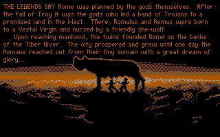 Screenshot of Centurion: Defender of Rome (DOS, 1990) - MobyGames