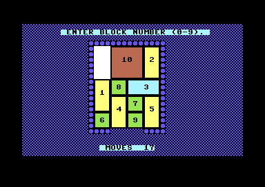 Screenshot of The Thinker (Commodore 64, 1984) - MobyGames