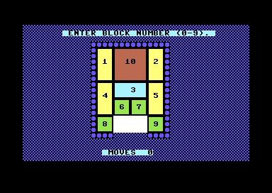 Screenshot of The Thinker (Commodore 64, 1984) - MobyGames
