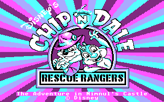 Screenshot of Chip 'N Dale Rescue Rangers: The Adventures in Nimnul's Castle (DOS, 1990) - MobyGames