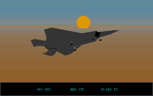 Screenshot of JetFighter II: Operation Lightning Storm (DOS, 1992) - MobyGames