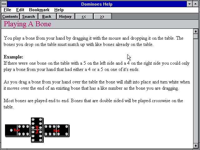 Screenshot of Dominoes For Windows (Windows 3.x, 1996) - MobyGames