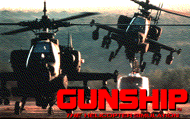 Screenshot of Gunship (PC-88, 1986) - MobyGames