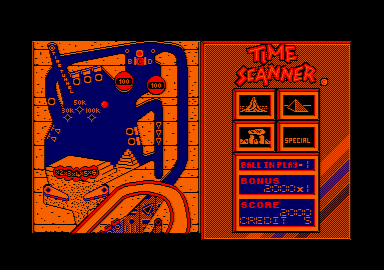 Screenshot of Time Scanner (Amstrad CPC, 1987) - MobyGames