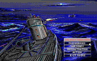 Screenshot of Das Boot: German U-Boat Simulation (DOS, 1990) - MobyGames