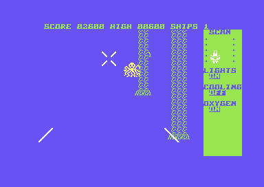 Screenshot of Vortex Raider (Commodore 64, 1983) - MobyGames