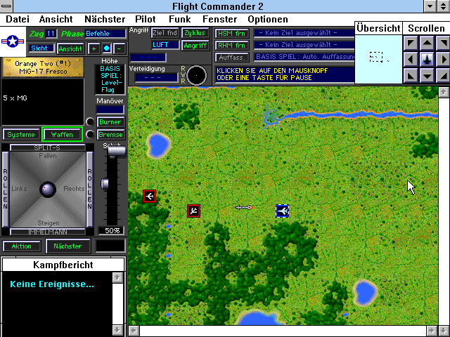 Screenshot of Flight Commander 2 (Windows 3.x, 1994) - MobyGames