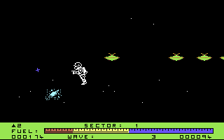 Screenshot of Star Trooper (Commodore 64, 1984) - MobyGames