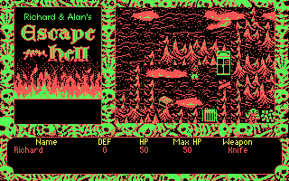 Screenshot of Escape from Hell (DOS, 1990) - MobyGames