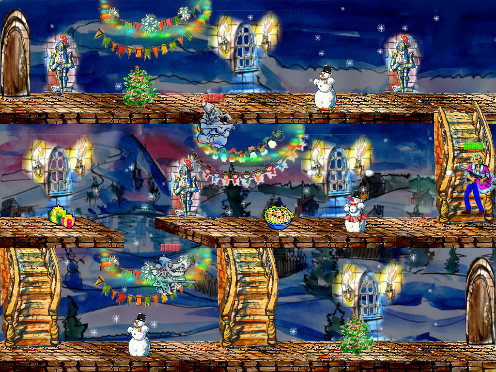 Screenshot of Gulman 2D: Gulman protiv novogodnikh privideniy (Windows ...