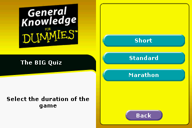 Screenshot of General Knowledge For Dummies (Nintendo DS, 2010) - MobyGames