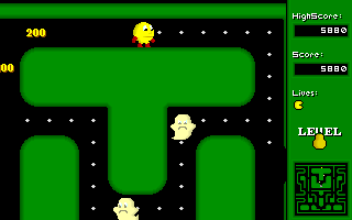 Screenshot of Munch Man (DOS, 1996) - MobyGames