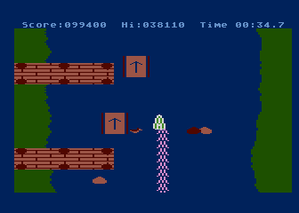 Screenshot of River Rat (Atari 8-bit, 1983) - MobyGames