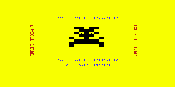 Pothole Pacer (1984) - MobyGames