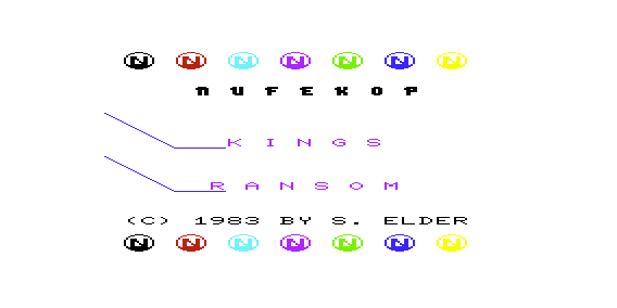 Kings Ransom (1983) - MobyGames