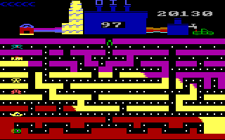 Screenshot of Oil's Well (PC Booter, 1983) - MobyGames
