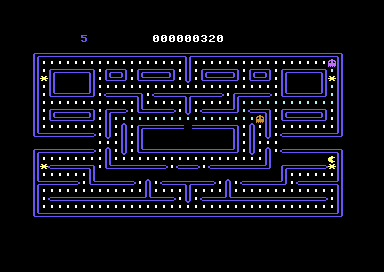 Screenshot of Pactron (Commodore 64, 1983) - MobyGames