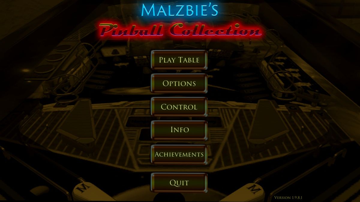 Screenshot of Malzbie's Pinball Collection (Windows, 2017) - MobyGames