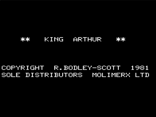 King Arthur (1981) - MobyGames