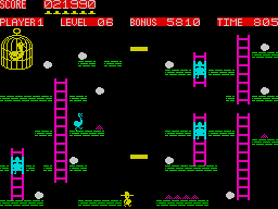 Screenshot of Chuckie Egg (ZX Spectrum, 1983) - MobyGames