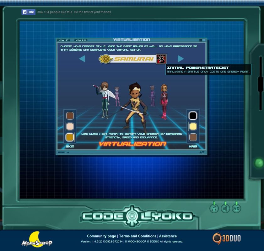 Screenshot of Code Lyoko: Social Game (Browser, 2012) - MobyGames