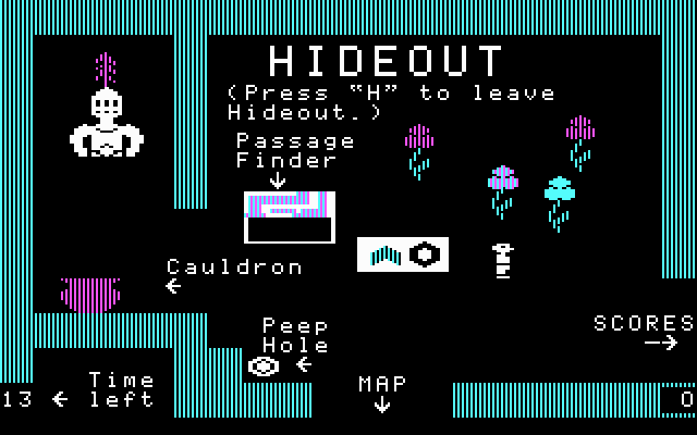 Screenshot of Think Quick! (DOS, 1987) - MobyGames